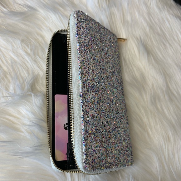 WILA | Bags | New Sparkle White Glitter Wallet | Poshmark